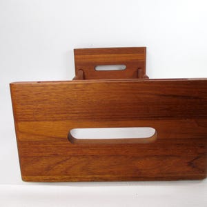 KALMAR Designs Teak Wood Wine Rack Mid Century Bottle Storage Vintage 4 ...