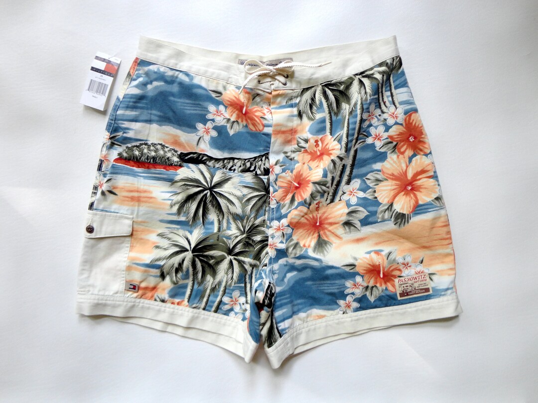 NEW Vintage Dead Stock Tommy Hilfiger Paskowitz Surf Wear Board Shorts ...