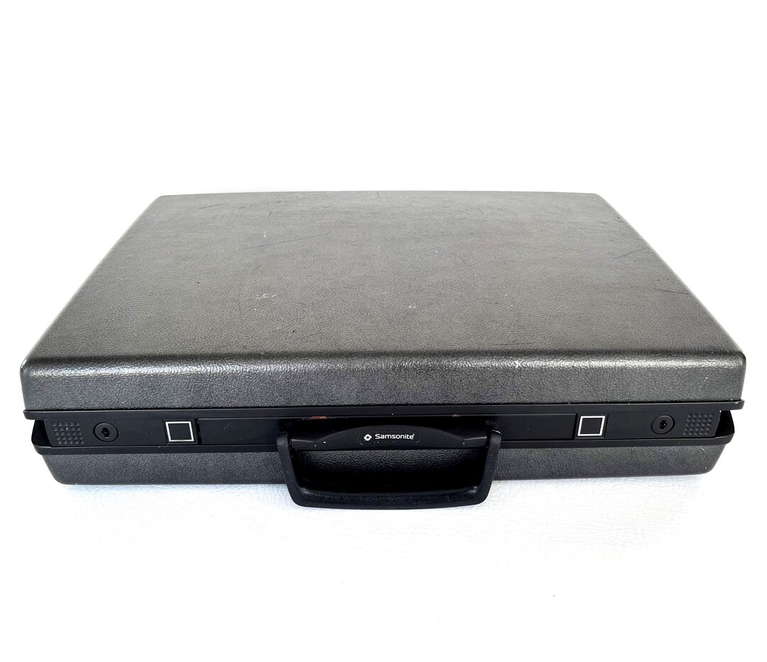 Vintage Samsonite Classic XL Briefcase, Gray Hard Shell Attaché, Laptop ...