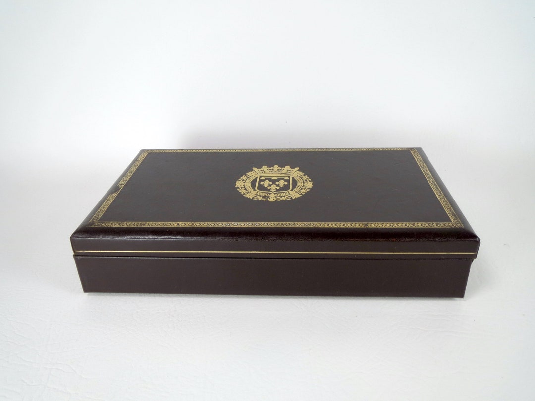 Swank Mid Century Jewelry Case Men's Travel Valet Vintage Small Brown ...