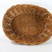 Large Willow Reed Basket Antique Gathering Basket Hand Woven Wicker ...