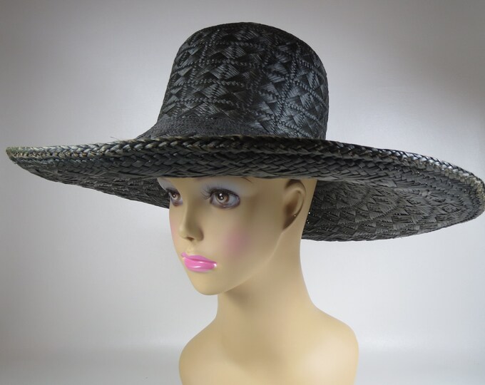 Joe Bill Miller Summer Hat Vintage Straw Hat Wide Brim Hat Women's ...