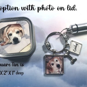 Pet Memorial Key Ring Pet Memorial Keychain With Custom Photo and ...