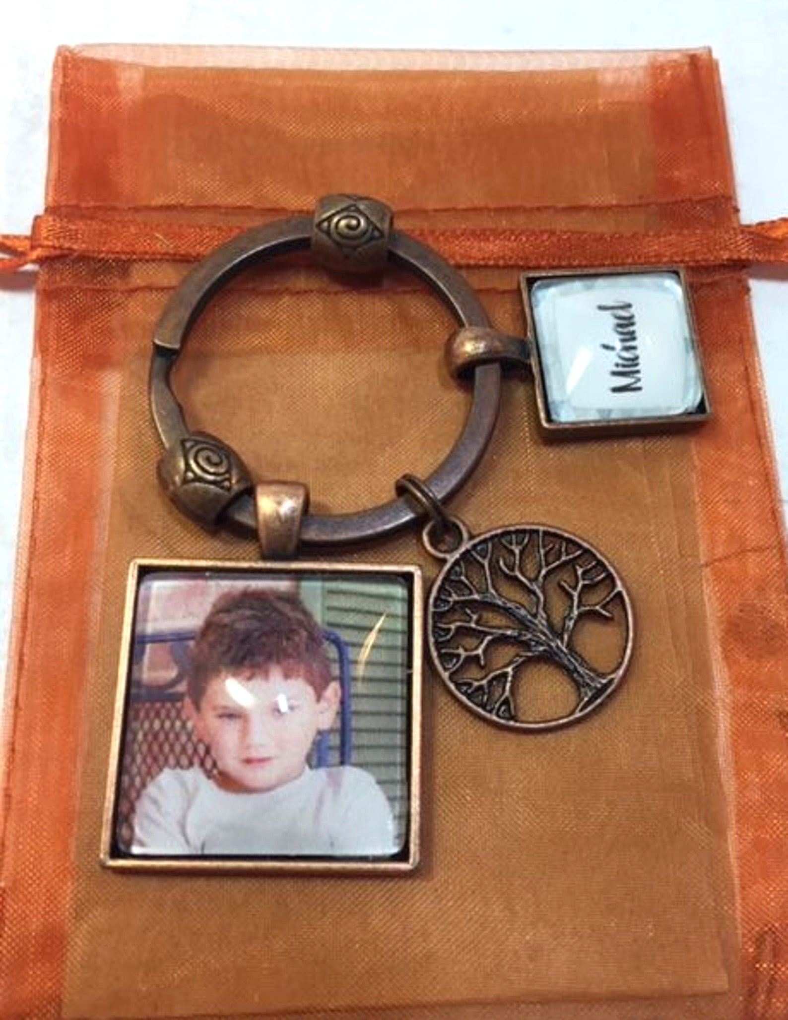 Photo Key Ring Custom Photo Key Ring for Fathers Mothers Gift | Etsy