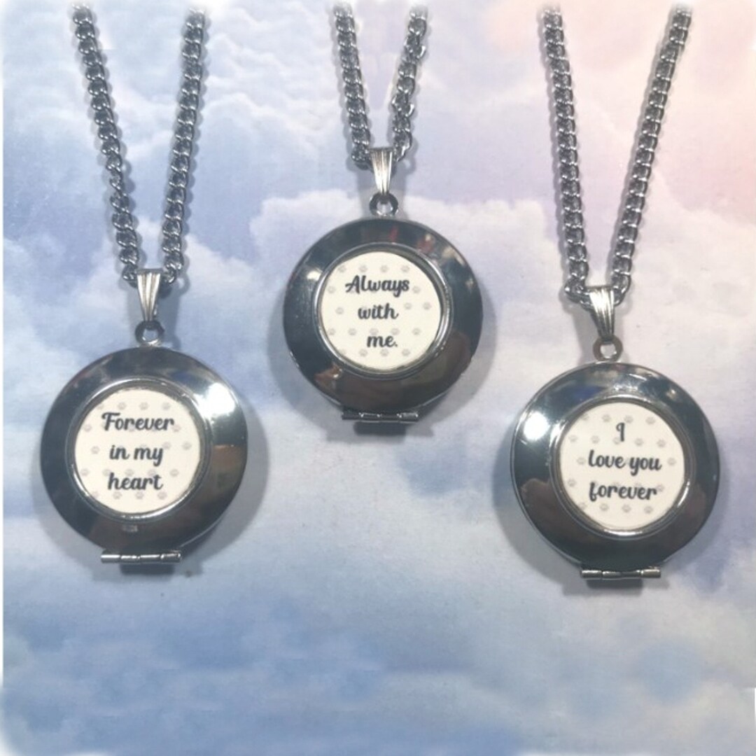 Pet Loss Photo and Name Locket Small Pet Memorial Locket Small ...