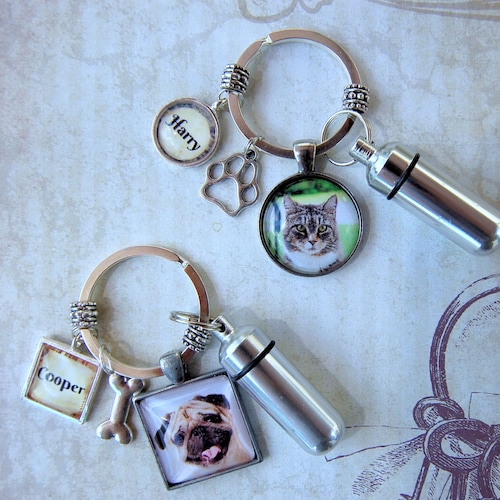 Pet Memory Dog Tag and Cremation Urn Loss of Cat Loss of Dog - Etsy