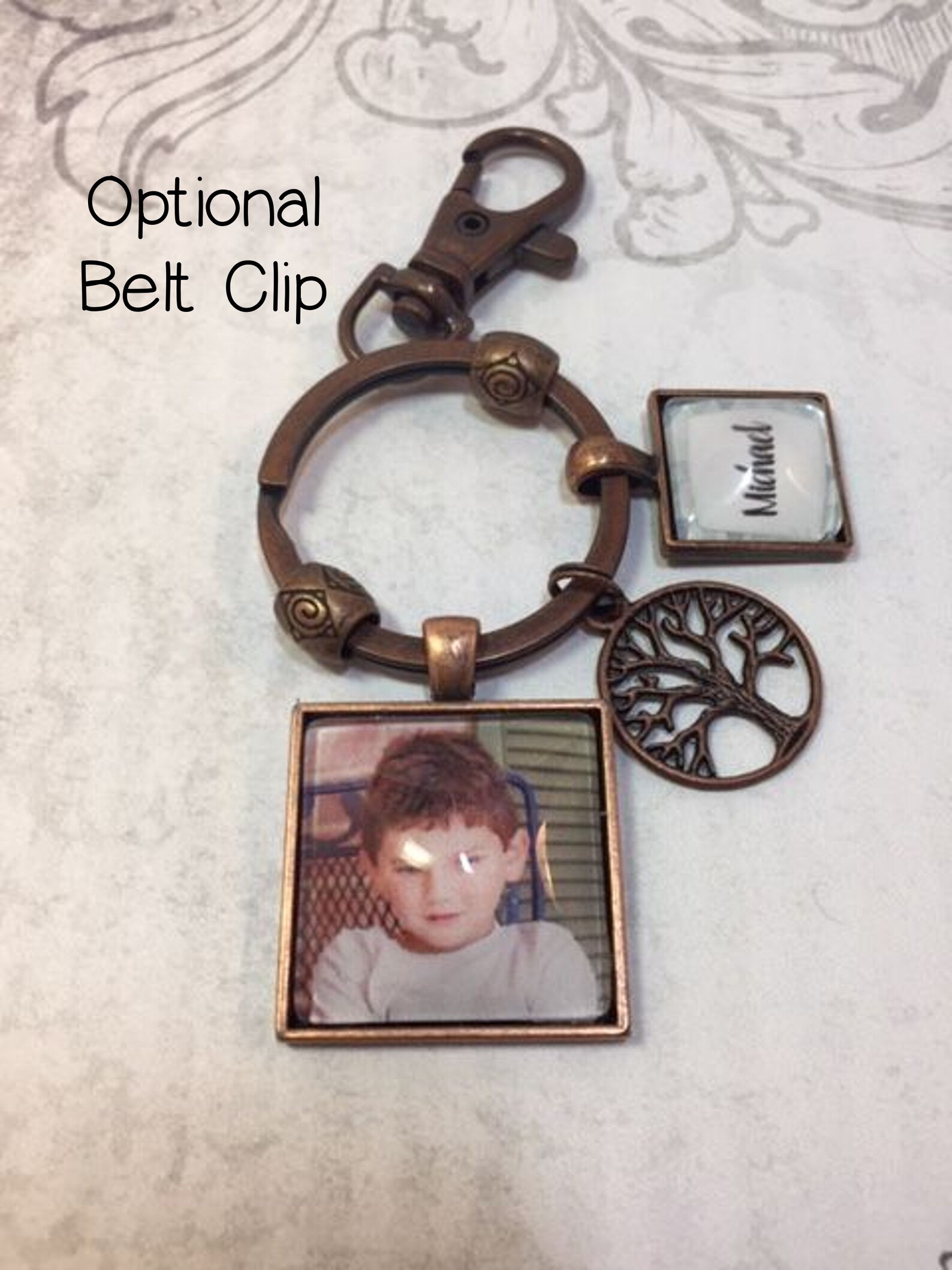 Photo Key Ring Custom Photo Key Ring for Fathers Mothers Gift | Etsy