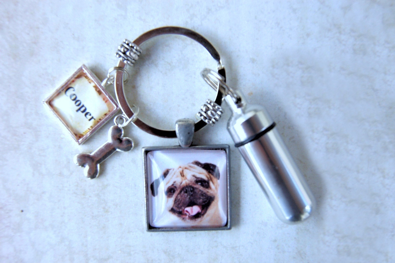 Pet Memorial Key Ring Pet Memorial Keychain With Custom Photo - Etsy