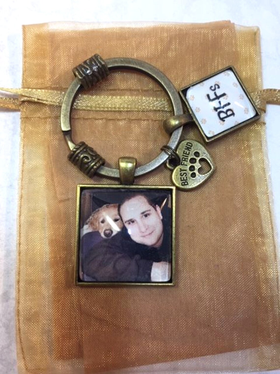 Photo Key Ring Custom Photo Key Ring for Fathers Mothers Gift | Etsy