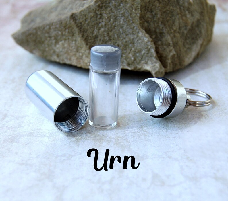 2 Pet Memorial Key Rings With Custom Photo and Cremation Urn - Etsy