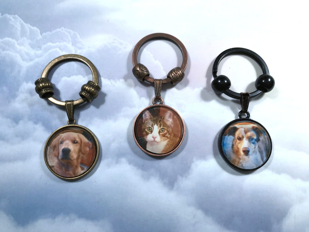Photo Key Ring Double Sided Mini Key Ring With Pet's Name Purse Charm ...