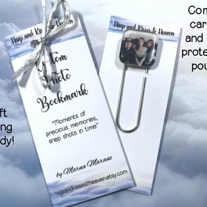 2 Photo Bookmarks Personalized Picture Jumbo Paper Clip Friends for ...