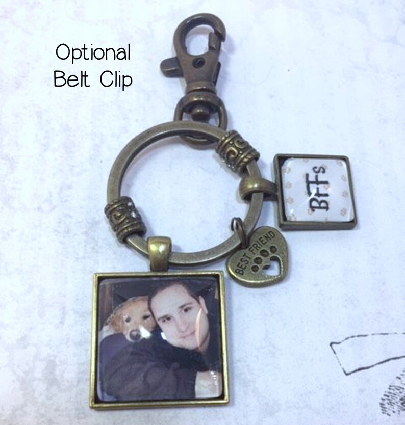 Photo Key Ring Custom Photo Key Ring for Fathers Mothers Gift - Etsy