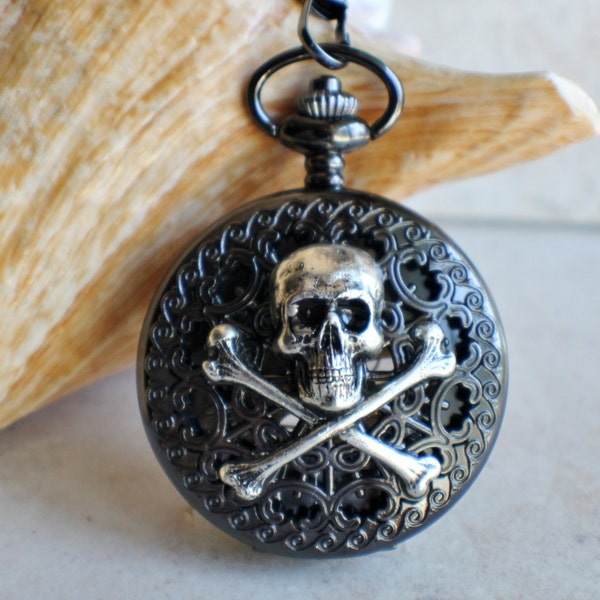 Skull Pocket Watch - Etsy