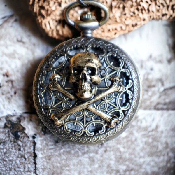 Skull Pocket Watch - Etsy
