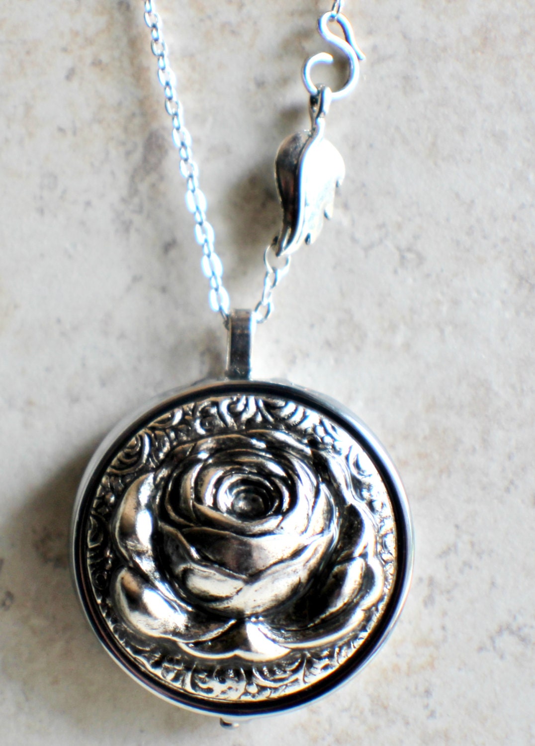 Music Box Locket Round Locket With Music Box Inside in - Etsy