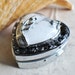 White Turquoise Heart Music Box Locket: Silver Tone Pendant Necklace ...
