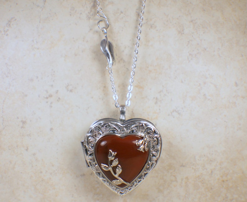 Red Agate Chakra Music Box Locket Music Box Locket Music Box | Etsy