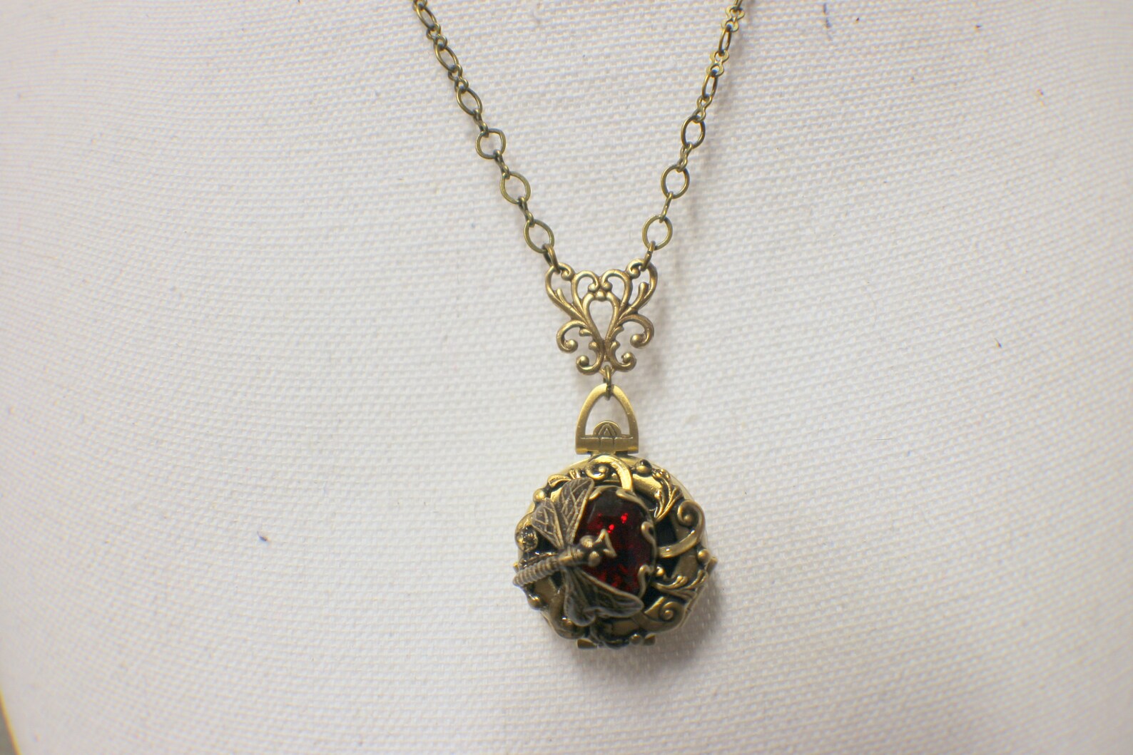 Siam Red Crystal Locket Bronze Photo Locket Four Photo - Etsy