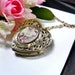 White Turquoise Heart Music Box Locket, Heart Shaped Locket With Music ...