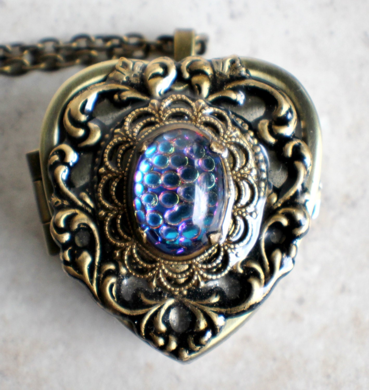 Music Box Locket Heart Locket With Music Box Inside in - Etsy