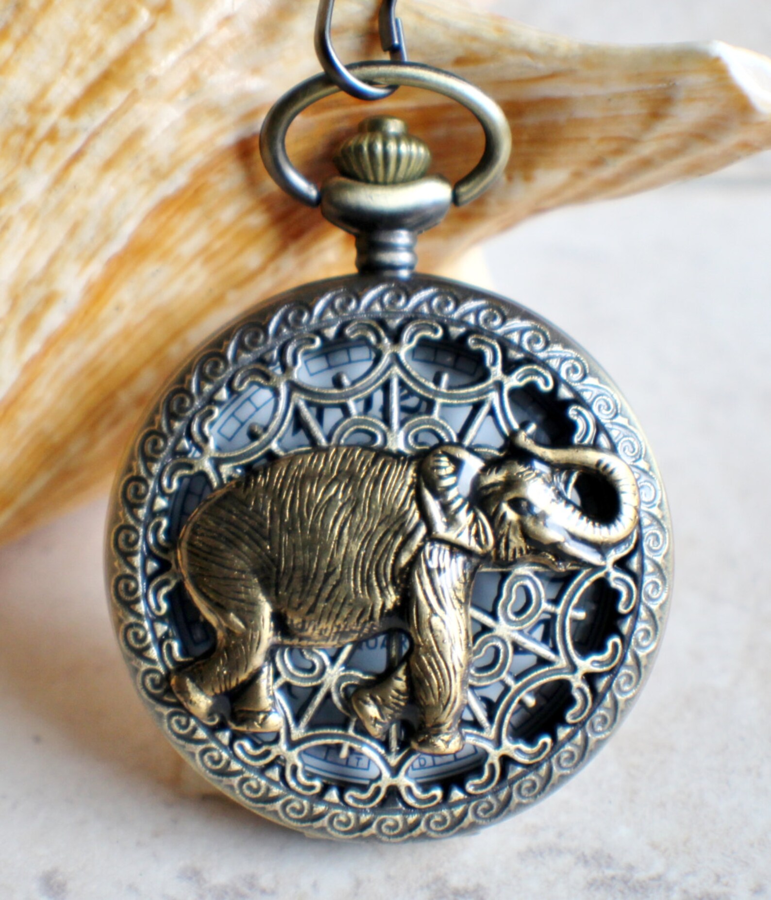 Elephant Pocket Watch Men's Elephant Pocket Watch With | Etsy