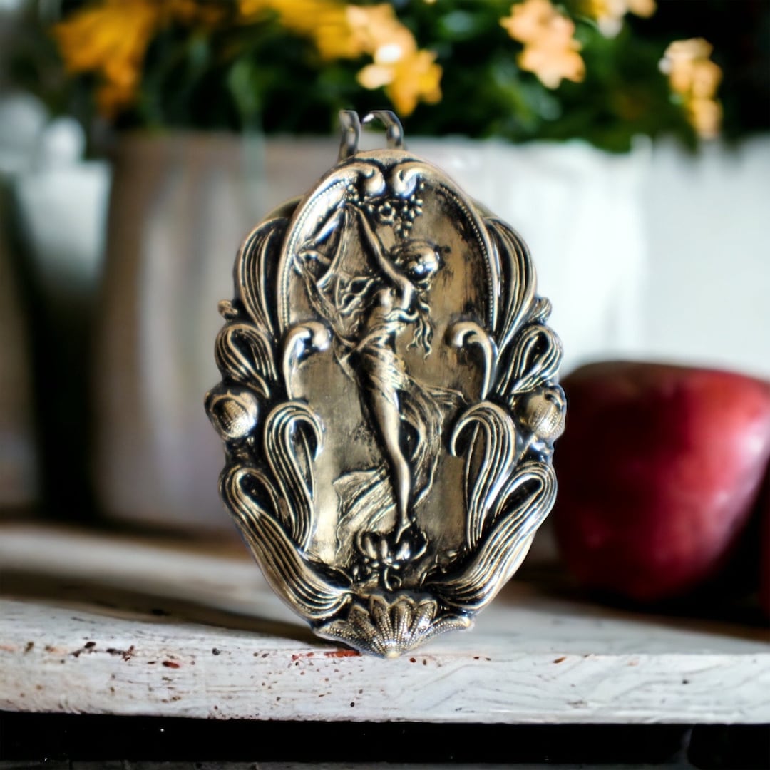 Music Box Locket, Music Box Necklace, Goddess Locket, Mini Music Box ...