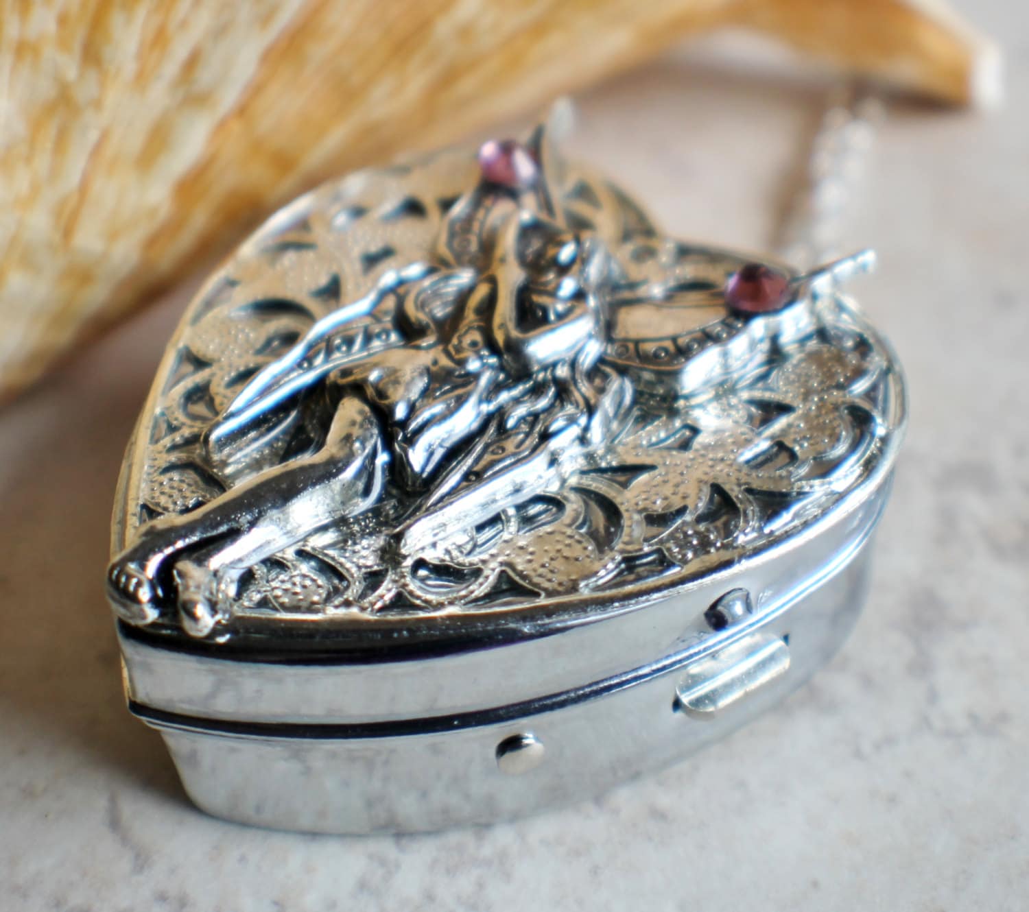 Music Box Locket Heart Shaped Locket With Music Box Inside - Etsy
