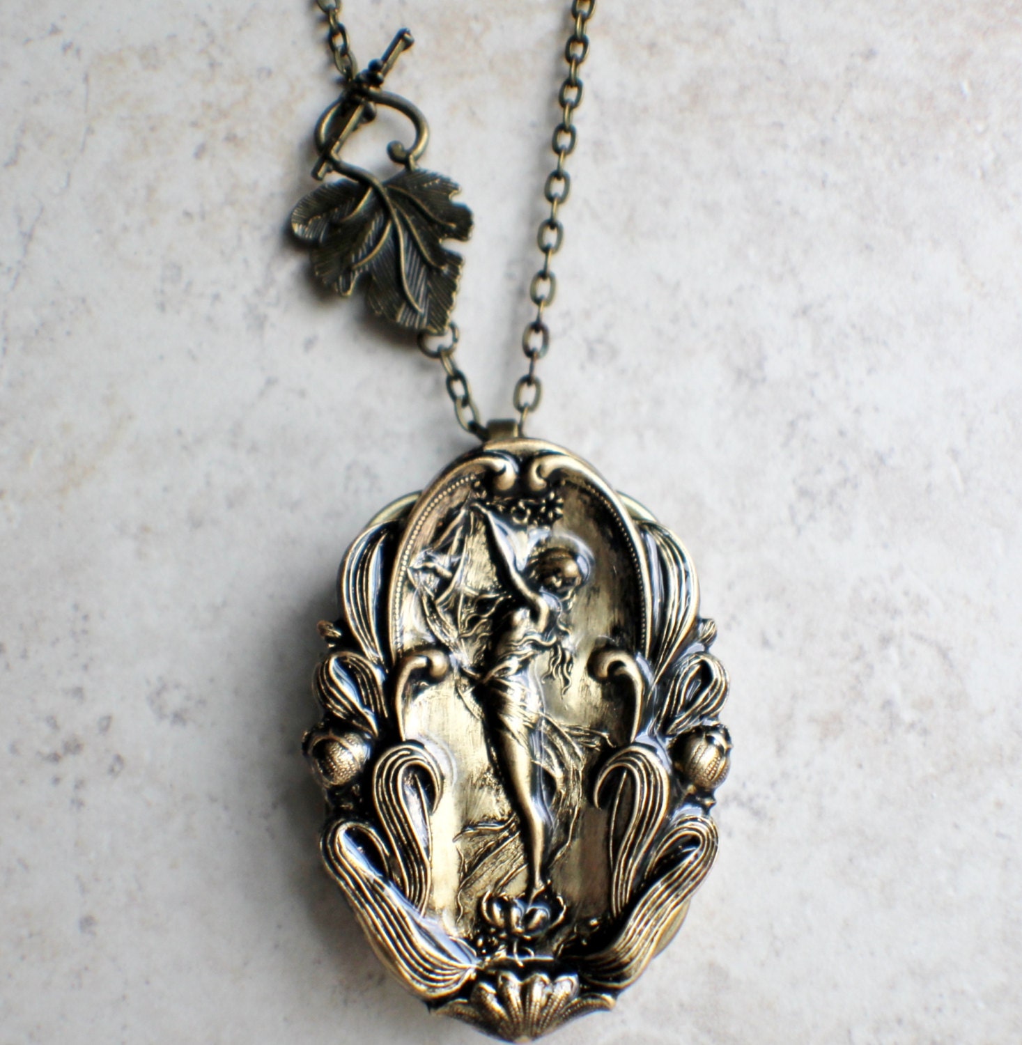 Music Box Locket Music Box Necklace Goddess Locket Mini | Etsy