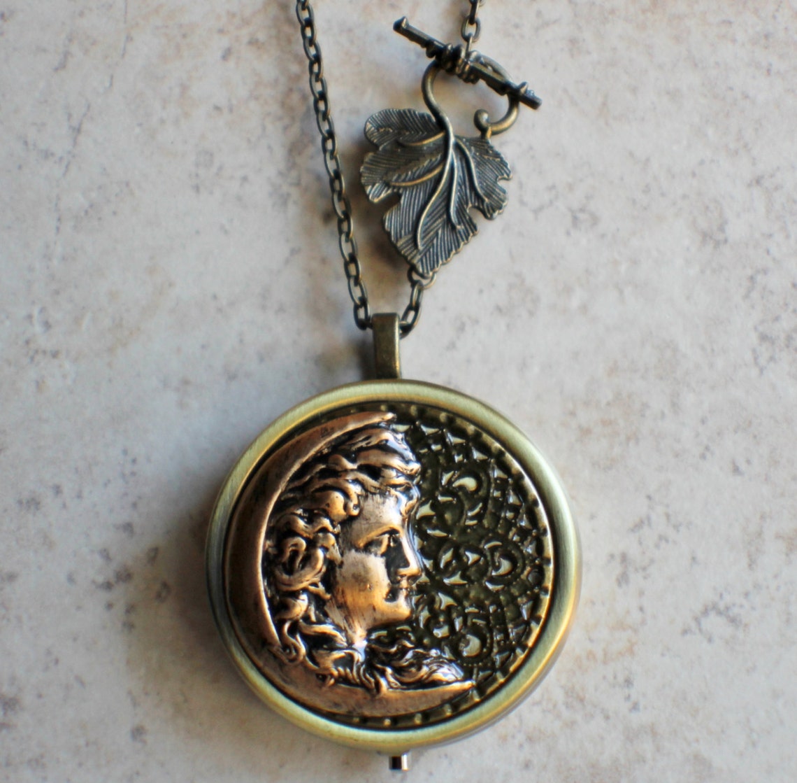 Music Box Locket Round Locket With Music Box Inside in | Etsy