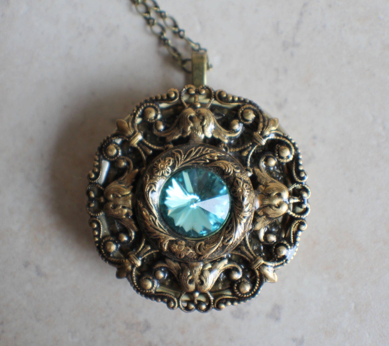 Music Box Locket Music Box Necklace Mini Music Box Musical | Etsy