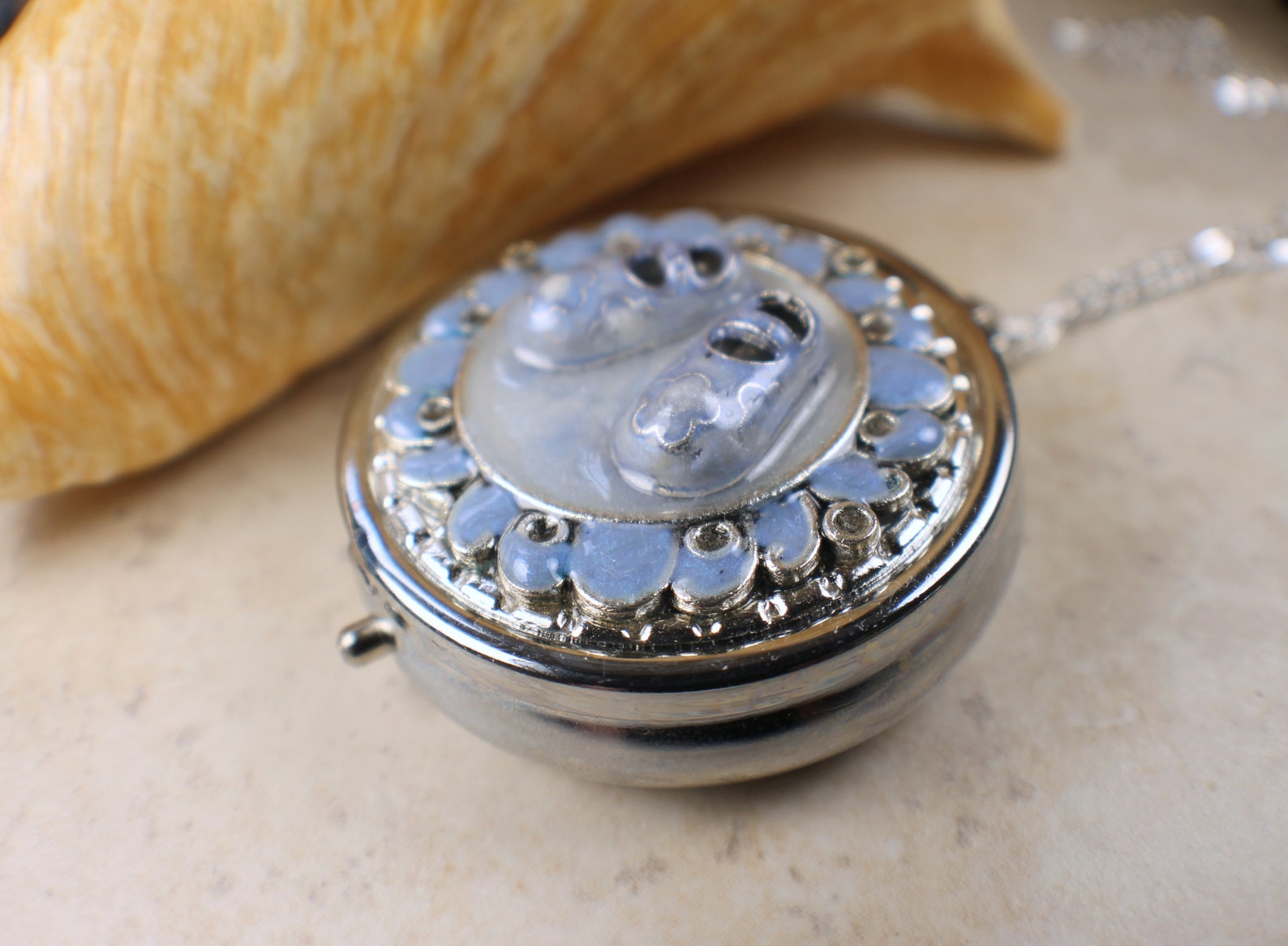 Blue Baby Shoes Music Box Locket Necklace: New Parent Gift - Etsy