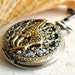 Giraffe Pocket Watch in Bronze, Men's Pocket Watch With Bronze Tiger ...