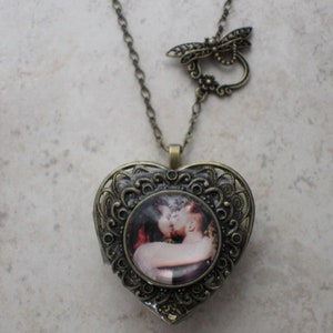 Personalized Heart Music Box Locket: Bronze Photo Pendant, 30" Chain - Etsy