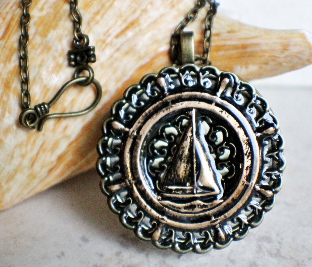 Music Box Locket Round Bronze Locket With Music Box Inside - Etsy
