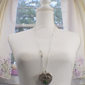 Silver Dragon Music Box Locket, Music Box Necklace, Mini Music Box ...