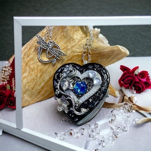 Music Box, Heart Music Box Pendant, Music Box Jewelry, Musical Photo ...