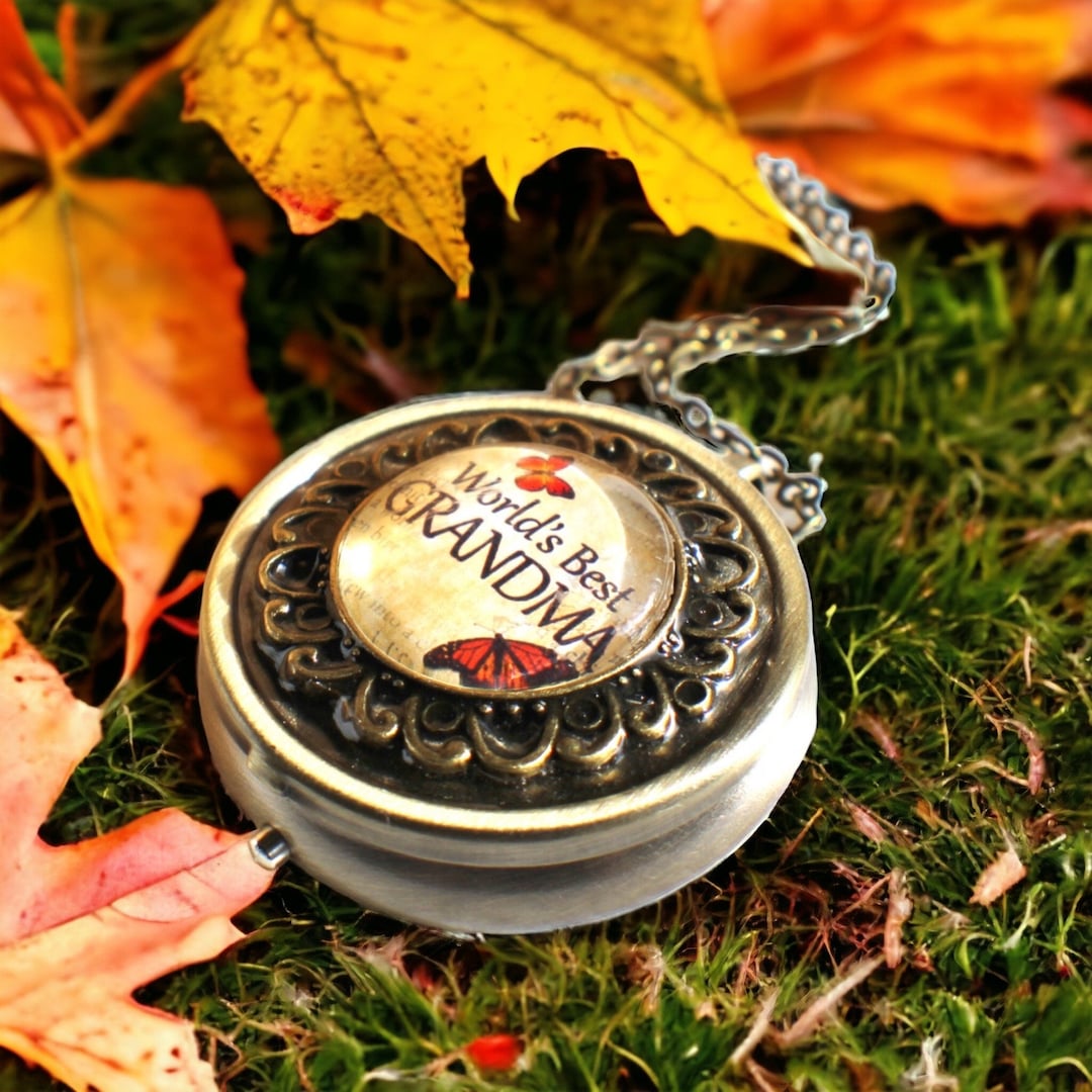 Music Box Locket, Round Locket With Music Box Inside, in Silver Tone or ...