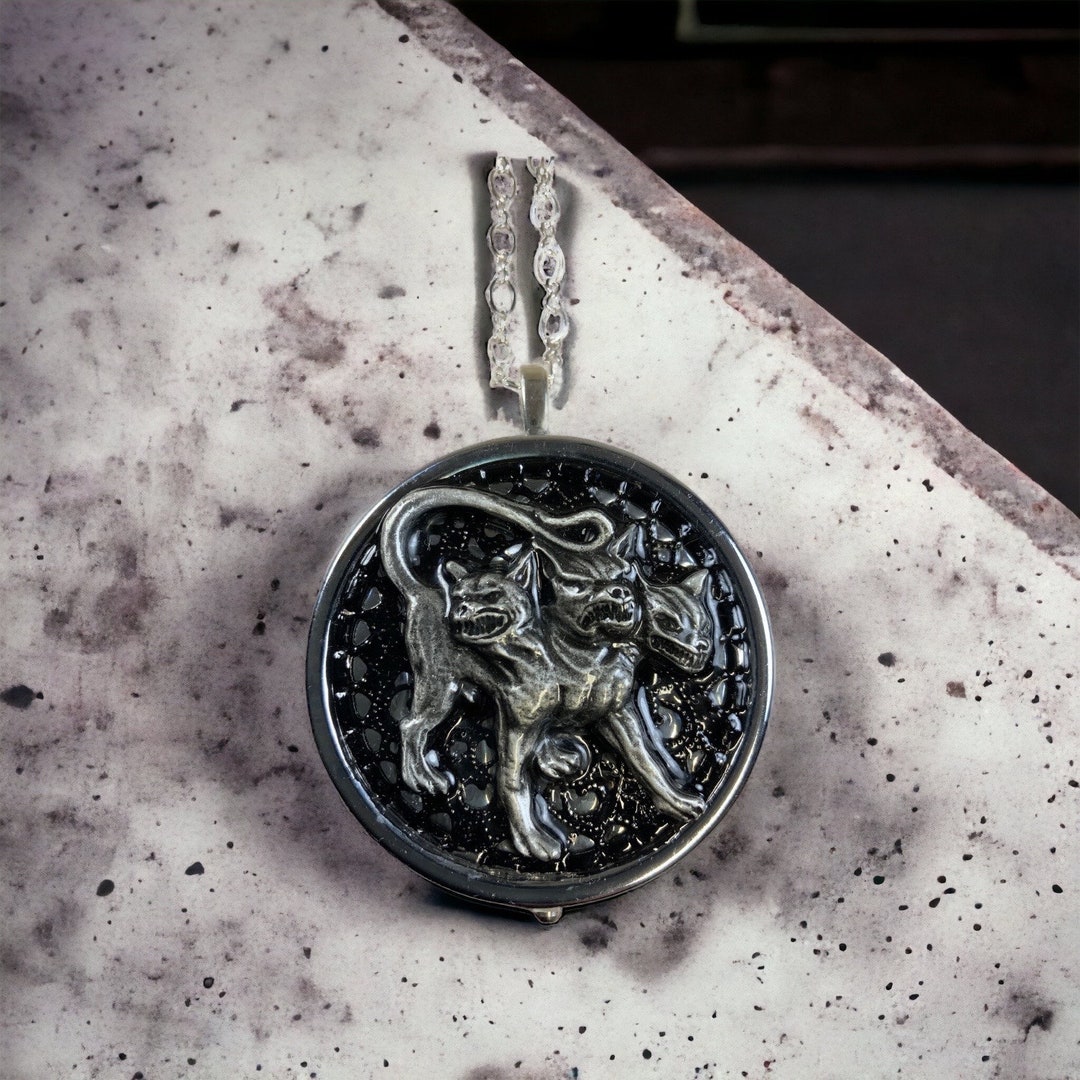 Cerebus Music Box, Round Music Box Pendant, Music Box Jewelry, Musical ...