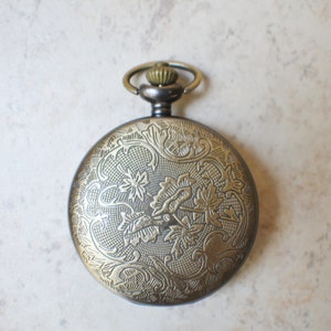 Giraffe Pocket Watch in Bronze, Men's Pocket Watch With Bronze Tiger ...
