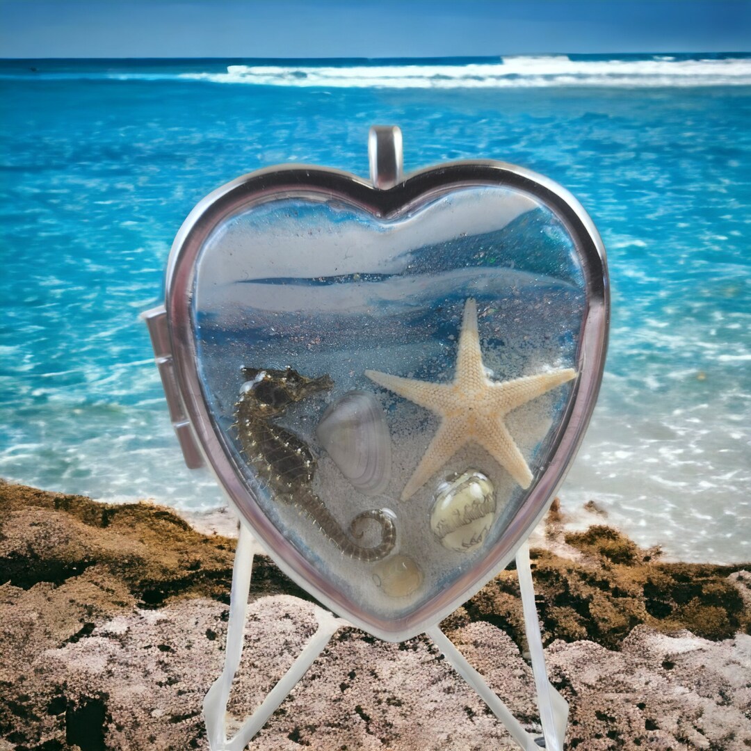 Heart Music Box, Beach Locket, Clay Locket, Musical Locket, Photo ...