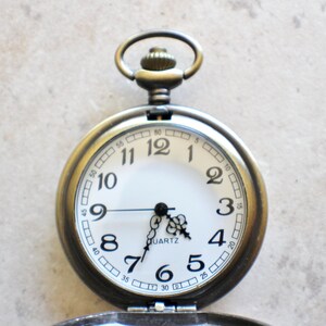 Giraffe Pocket Watch in Bronze, Men's Pocket Watch With Bronze Tiger ...