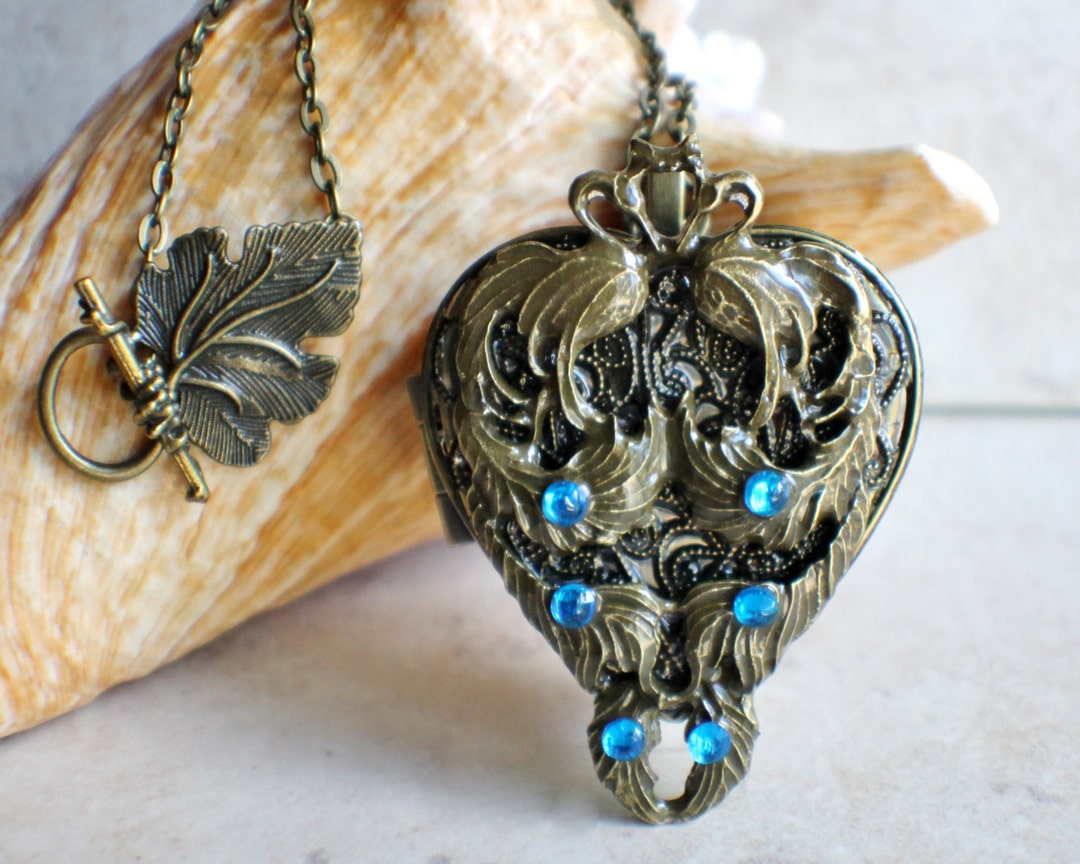 Music Box Locket Heart Shaped Locket With Music Box Inside - Etsy