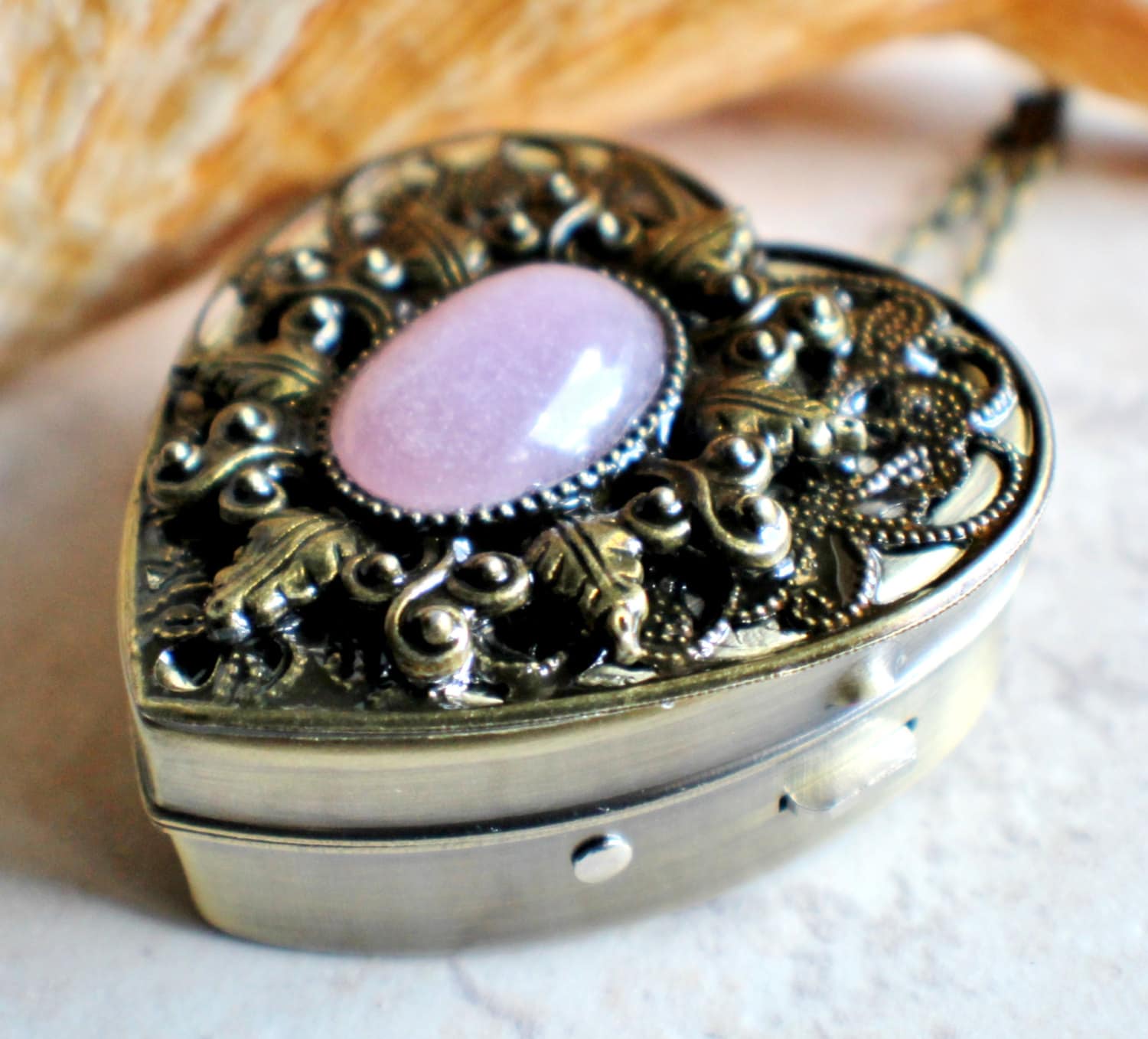 Music Box Locket Heart Shaped Locket With Music Box Inside - Etsy