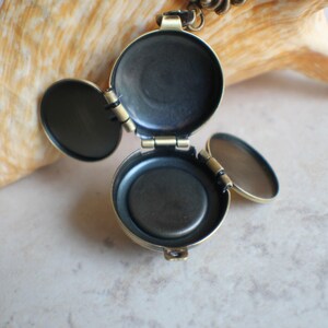 Four Photo Locket Necklace, Red Dragons Breath Photo Locket, Multi ...