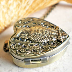 Music Box Locket, Heart Shaped Locket With Music Box Inside, With a ...