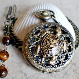Sea Turtle Pocket Watch, Men's Mechanical Pocket Watch With Turtle ...
