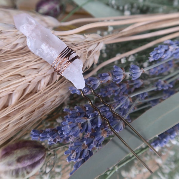 Quartz Hair Clip - Etsy