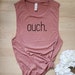 Ouch Ladies Muscle Tee, Workout Tanks for Women, Everything Hurts Tank ...