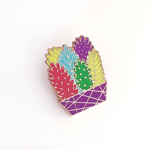 Potted Plant Enamel Pin | Etsy